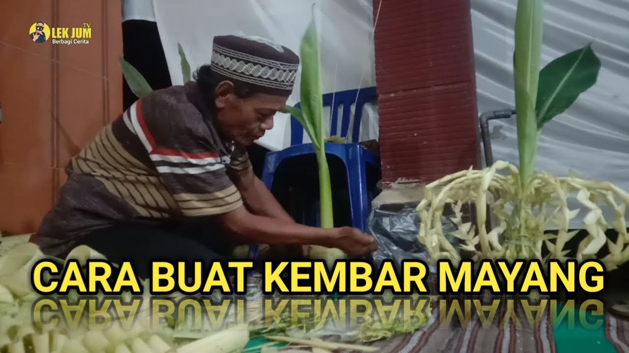 Begini Cara Simpel Membuat Kembar Mayang dari Janur - YouTube