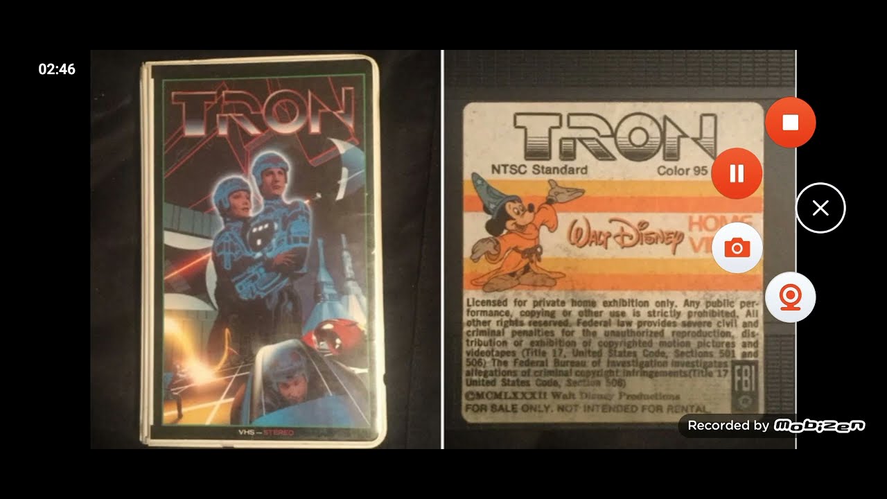 Opening & Closing to Tron 1982 VHS [True HQ] - YouTube