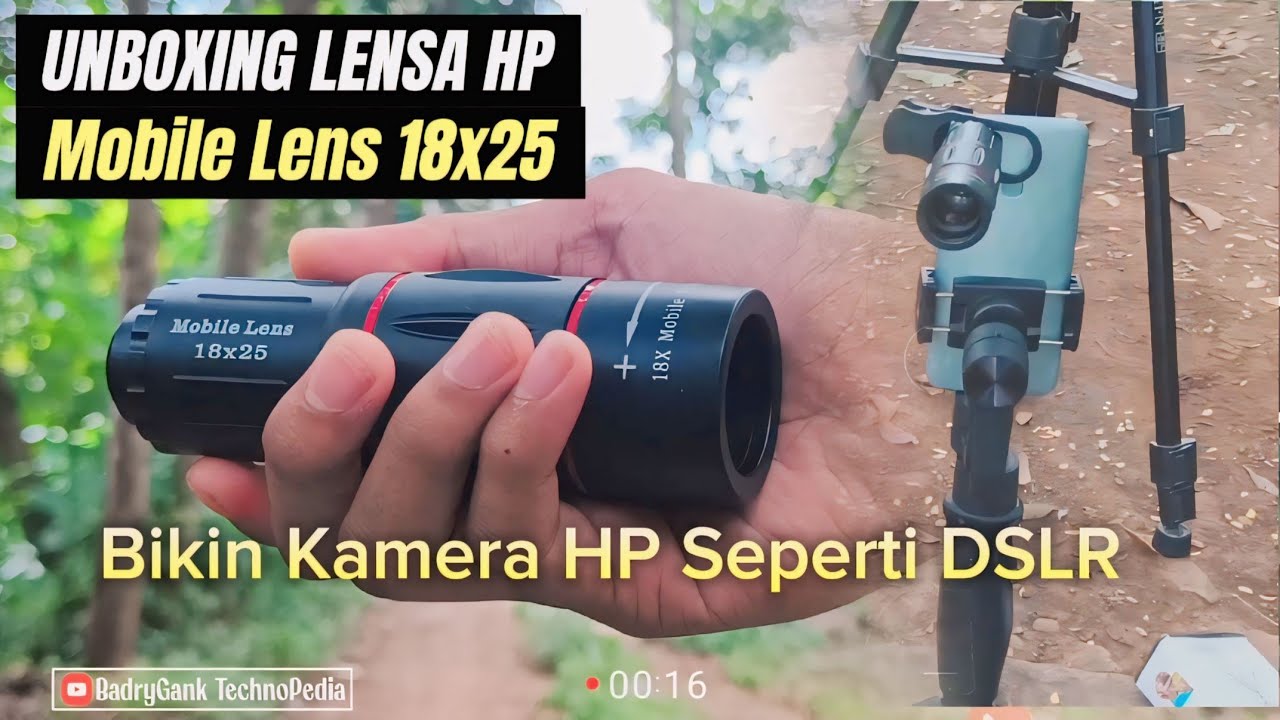 UNBOXING🔥 LENSA AGAR KAMERA HP SEPERTI KAMERA DSLR - BOKEH & JERNIH ...