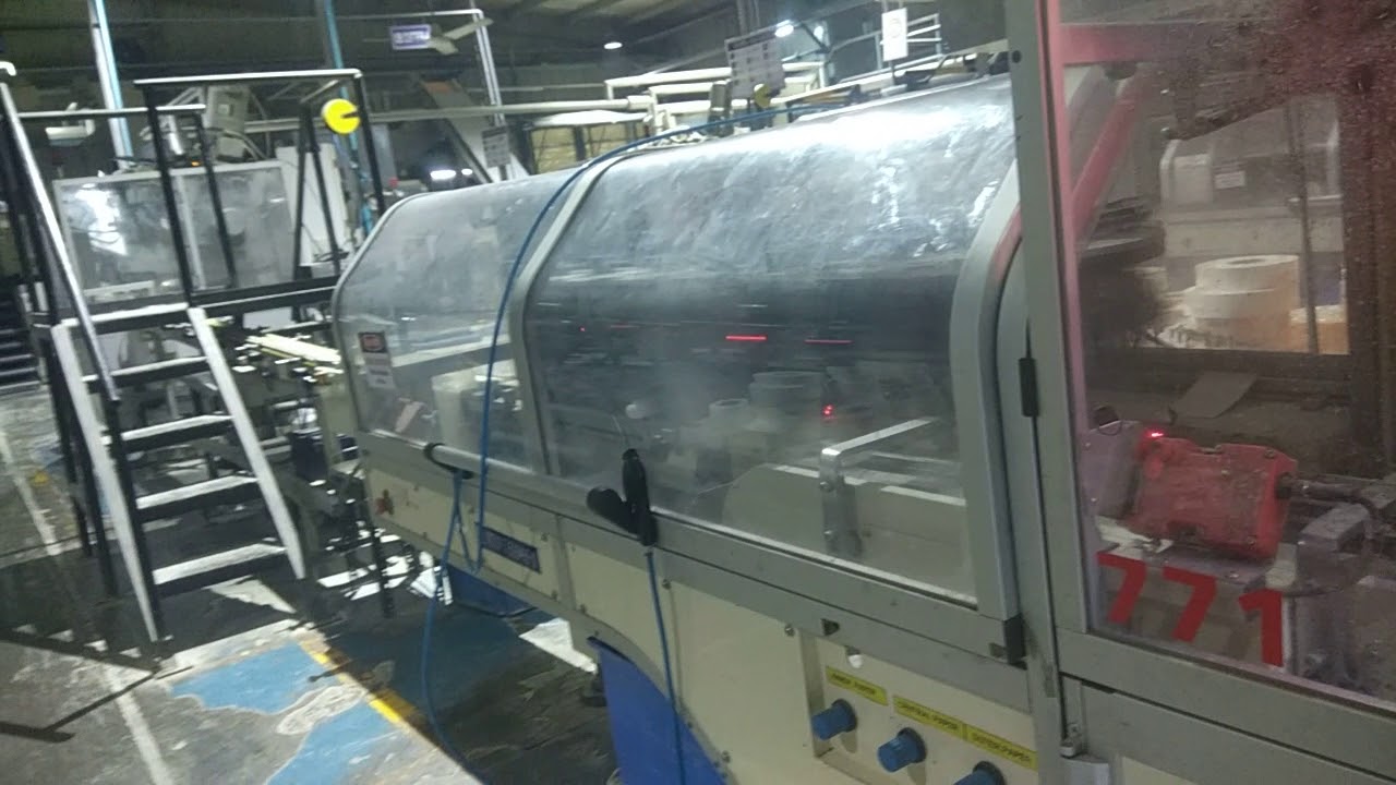Acma machine Soap wrapping machine - YouTube