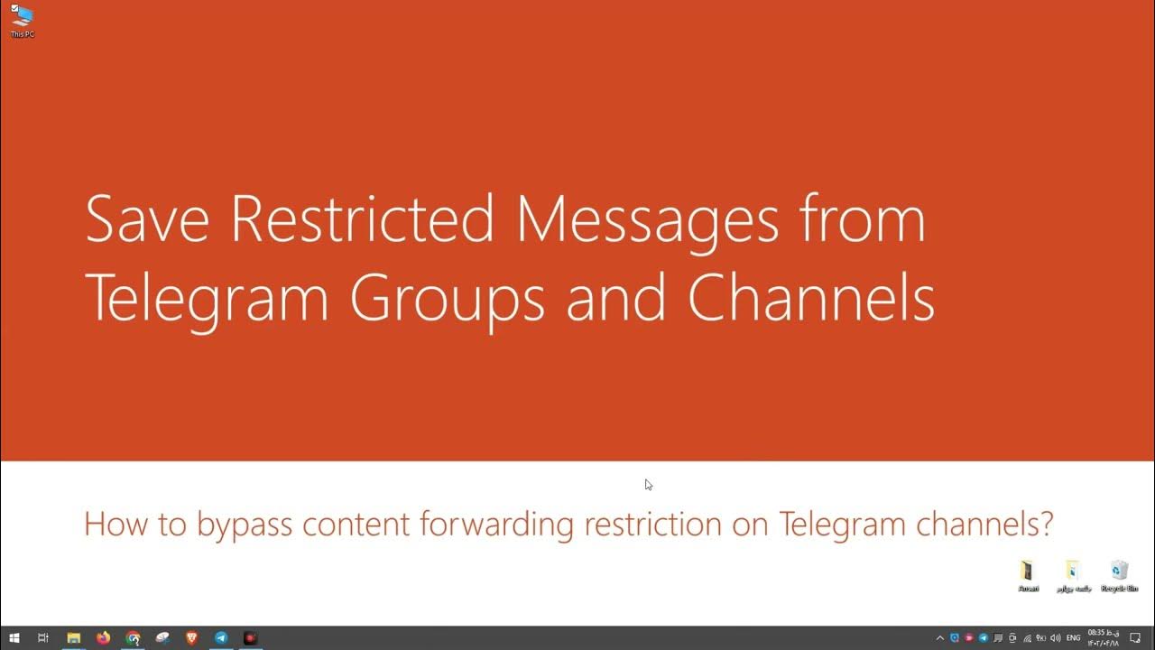 how to bypass content forwarding restriction on telegram channels - YouTube