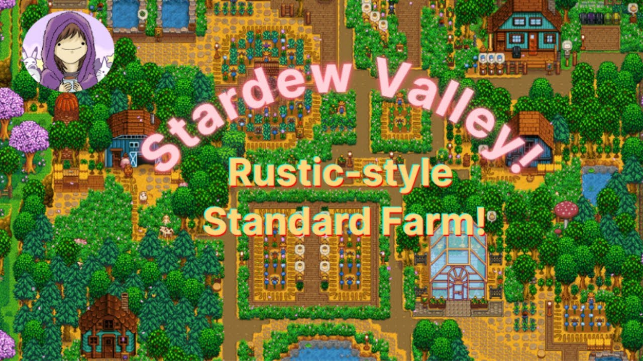 Rustic Woodland Style Standard Farm Tour, Stardew Valley - YouTube
