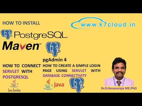 002 : How to install Postgres, PGAdmin and simple Login Servlet Application Development - YouTube