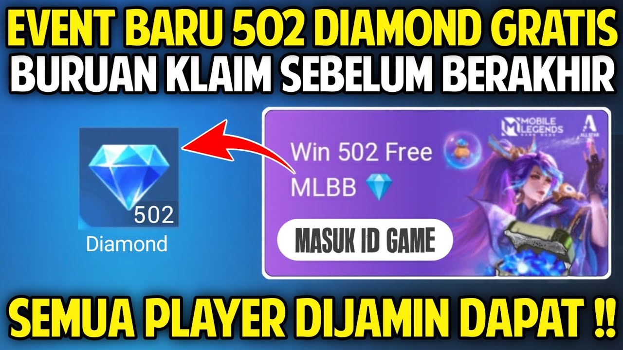 EVENT BARU 502 DIAMOND MLBB GRATIS ! EVENT BARU DIAMOND ML GRATIS ...