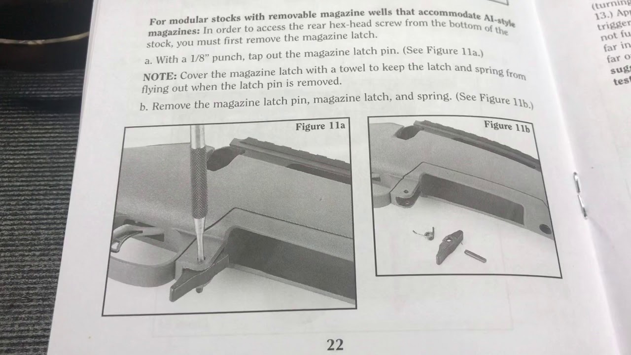Ruger Predator AI mag latch removal - YouTube
