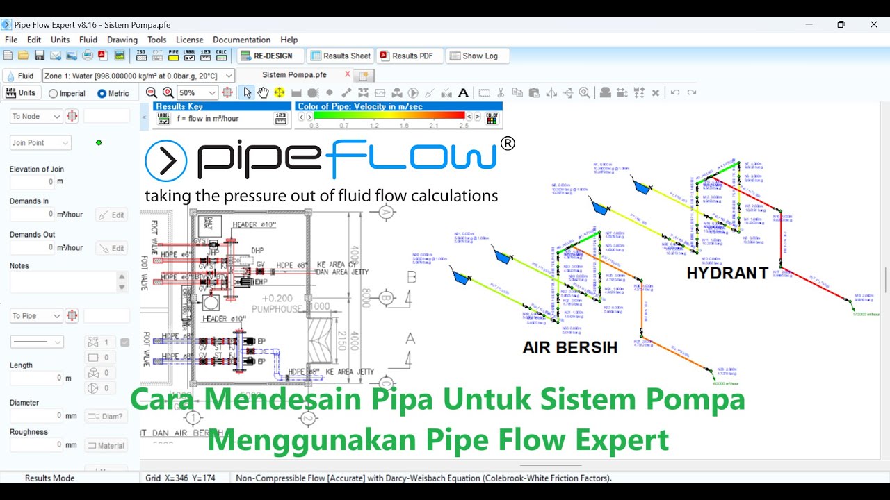 Cara Mendesain Pipa Untuk Sistem Pompa Menggunakan Pipe Flow Expert ...