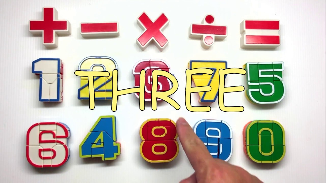 Transforming Number Robot Toys review 123456789 - YouTube