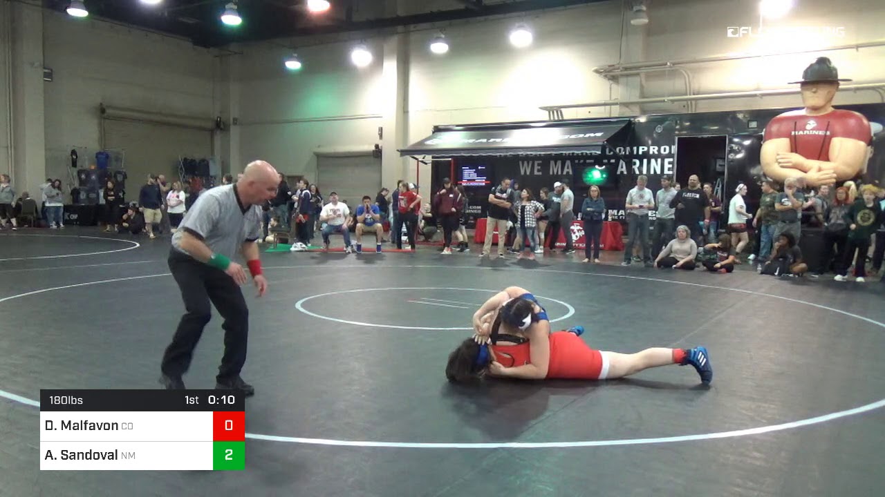 180 Lbs Consi Of 16 1 Dyann Malfavon Team Colorado Vs Alura Sandoval ...