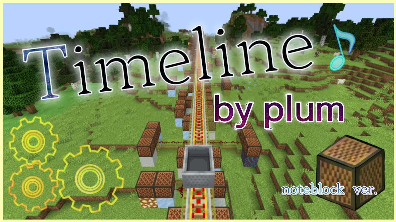 Plum - Timeline Minecraft noteblock ver. (cart rail) [Plum 노트블럭] - YouTube