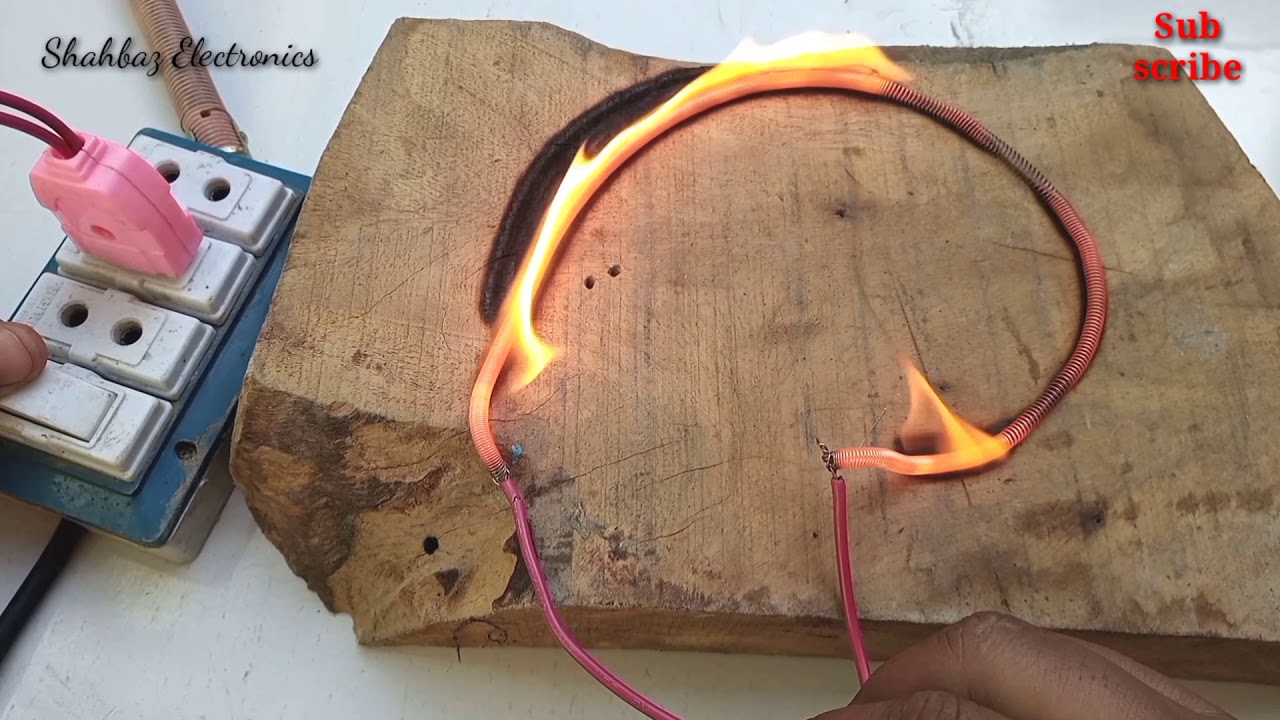 How to make Electric room heater at home - YouTube