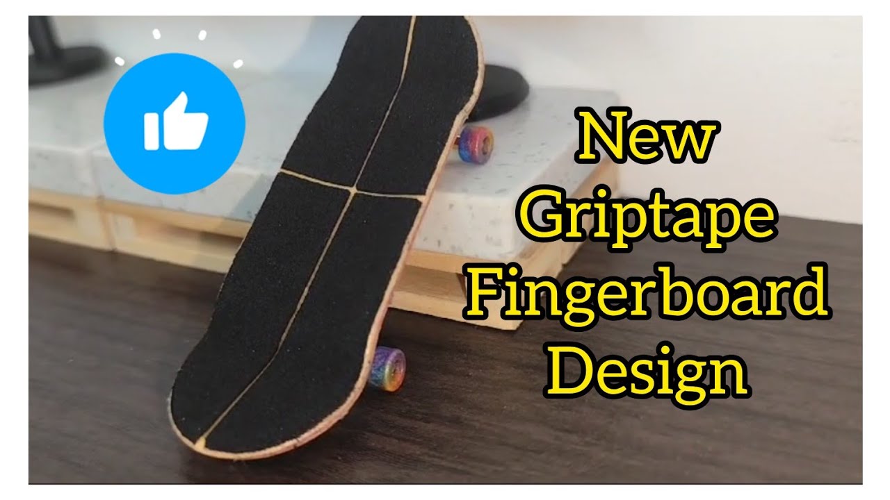 New fingerboard griptape design - YouTube