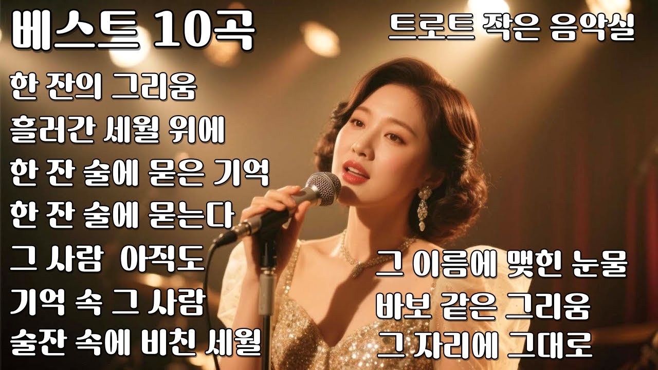 트로트 베스트 10곡 | 하루 종일 듣기 좋은 노래 모음 Trot Music Collection | Best 10 Korean ...