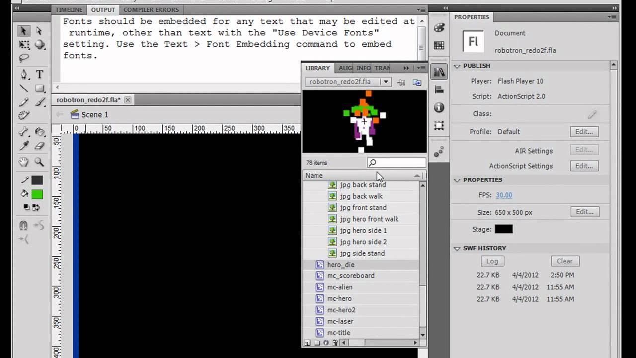 Kill hero function & movieclip (Flash Game with Actionscript 2.0 - Part 29) - YouTube