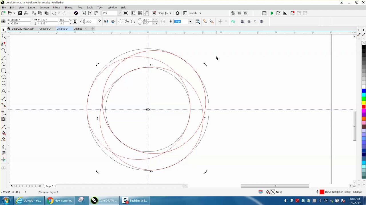 Corel Draw Tips & Tricks 3D Drawing Part 11B - YouTube