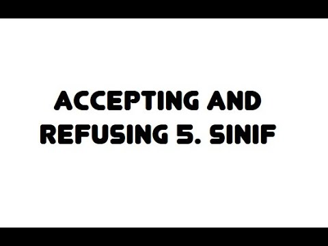 Accepting and refusing 5. sınıf - YouTube