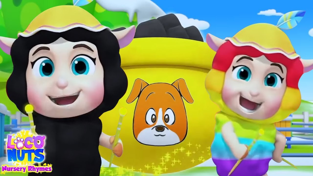 Baa Baa Black Sheep + Johnny Johnny Yes Papa Kids Songs and Nursery Rhymes - Loco Nuts Rhymes ...