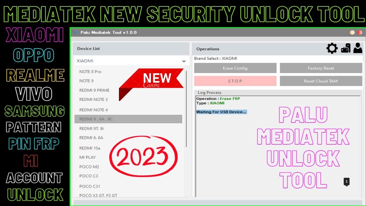 MTK New Security Unlock Tool,Xiaomi Oppo Vivo Realme Samsung Frp Mi ...