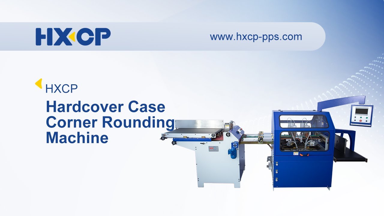 HX Hardcover Case Corner Rounding Machine - YouTube