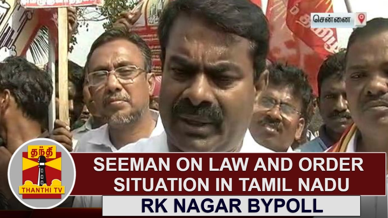 Seeman speaks about Law and Order Situation in Tamil Nadu | Thanthi TV ...