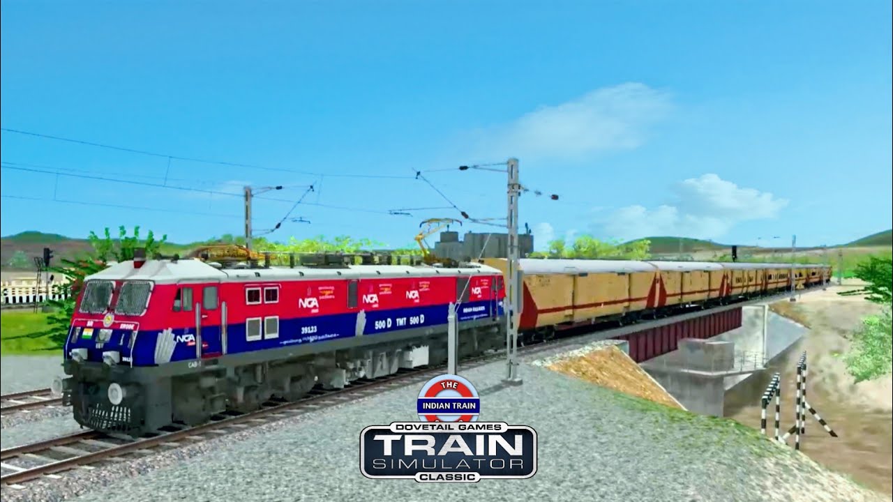 WAP7 with Utkrisht coaches | Indian train simulator Gameplay FHD - YouTube