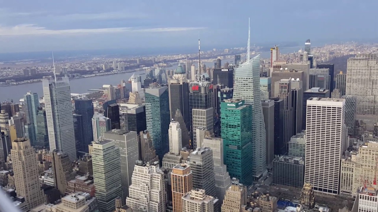 The north side view of the 82th floor of the Empire State Building in ...