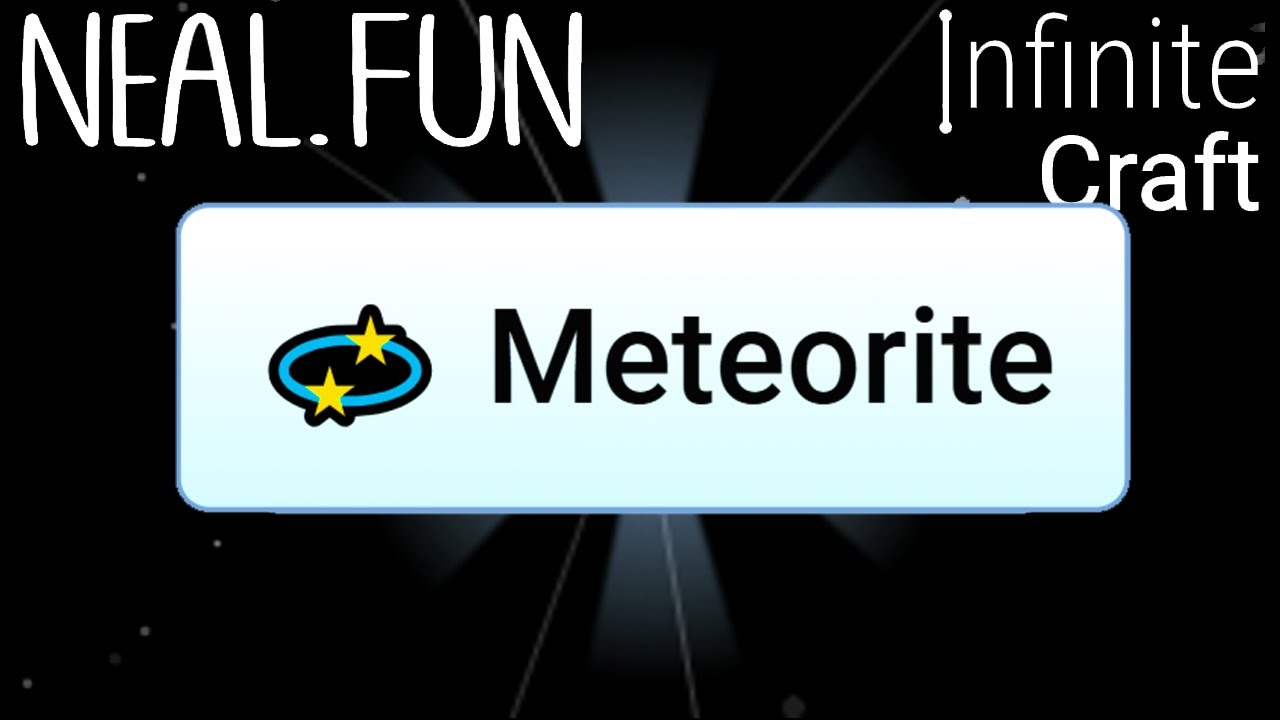 How to Make Meteorite in Infinite Craft | Get Meteorite in Infinite ...