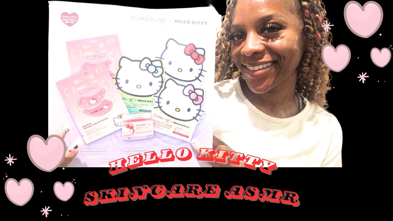 ASMR Hello Kitty Skincare (tapping & unboxing sounds) 🧖🏾‍♀️ - YouTube