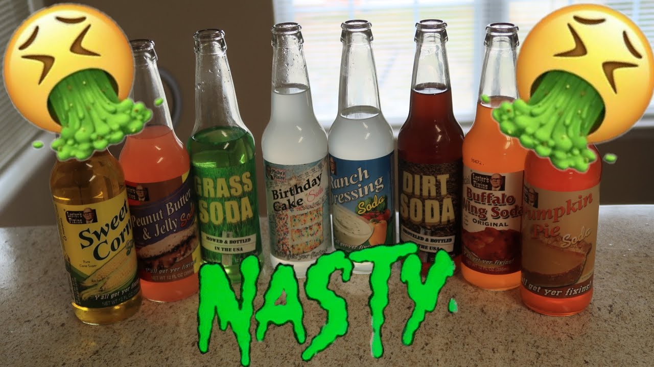 Drinking Weird Disgusting Flavored Sodas (GONE WRONG)🤢🤢🤮🤮🤮 - YouTube