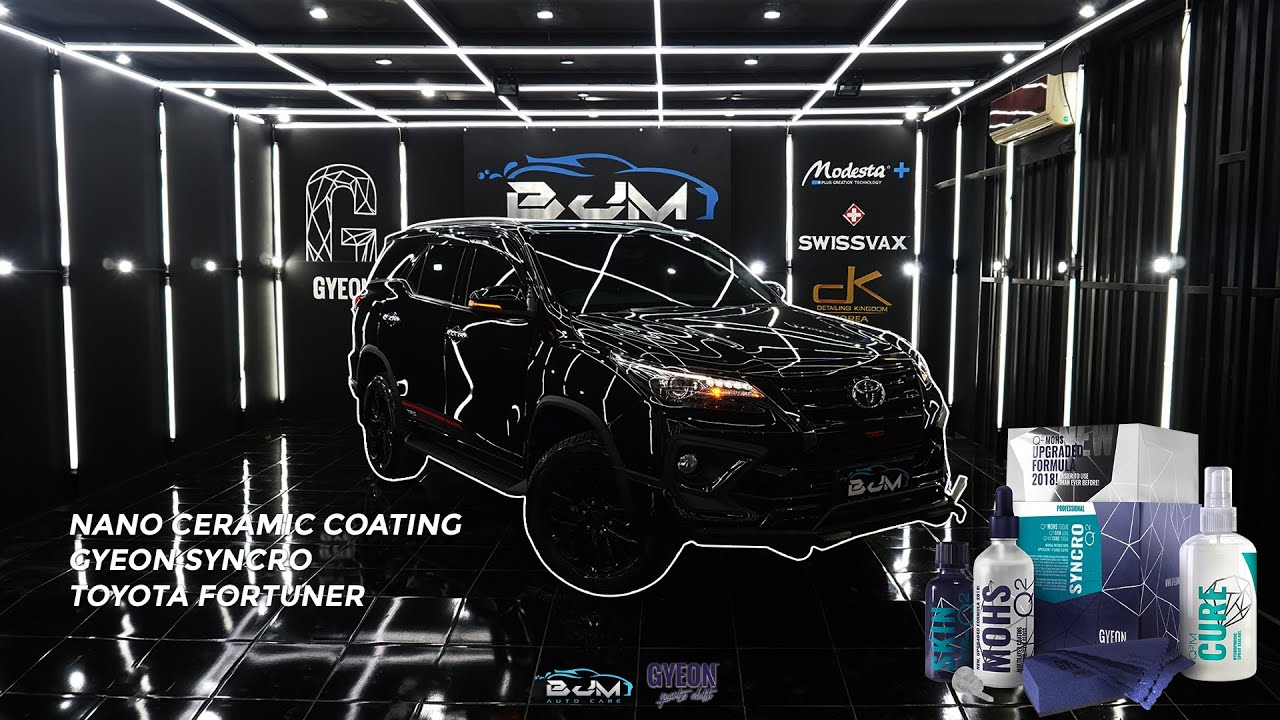 Nano Ceramic Coating Gyeon SYNCRO - FORTUNER - YouTube