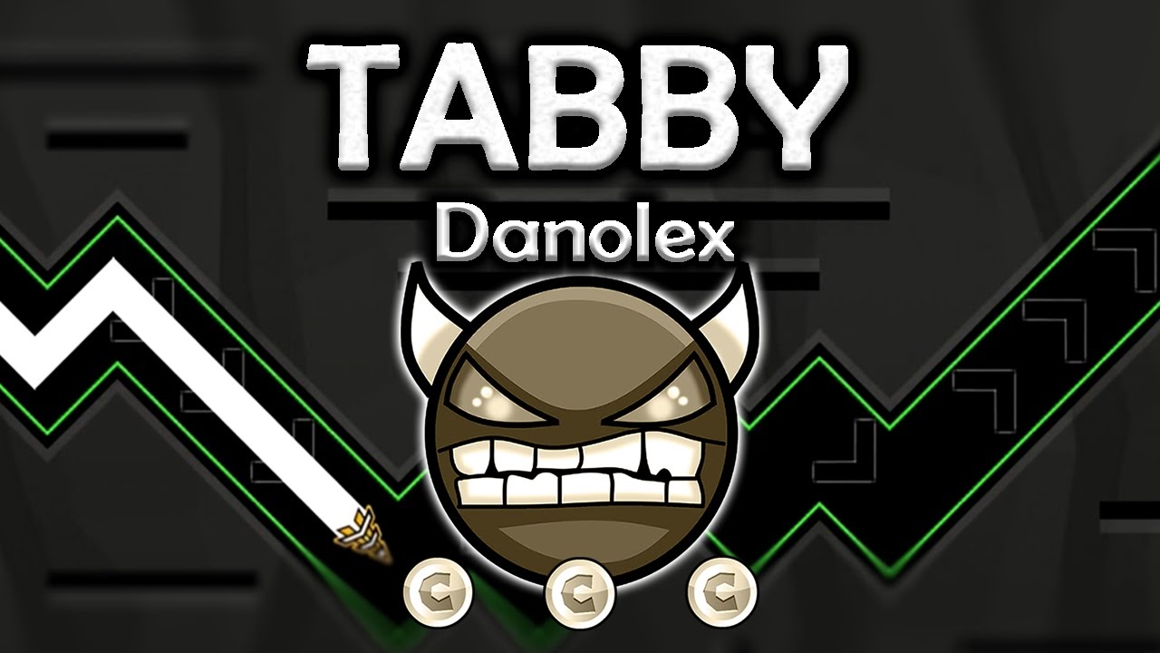 Tabby by Danolex (DEMON) All Coins | Geometry Dash 2.0 - YouTube