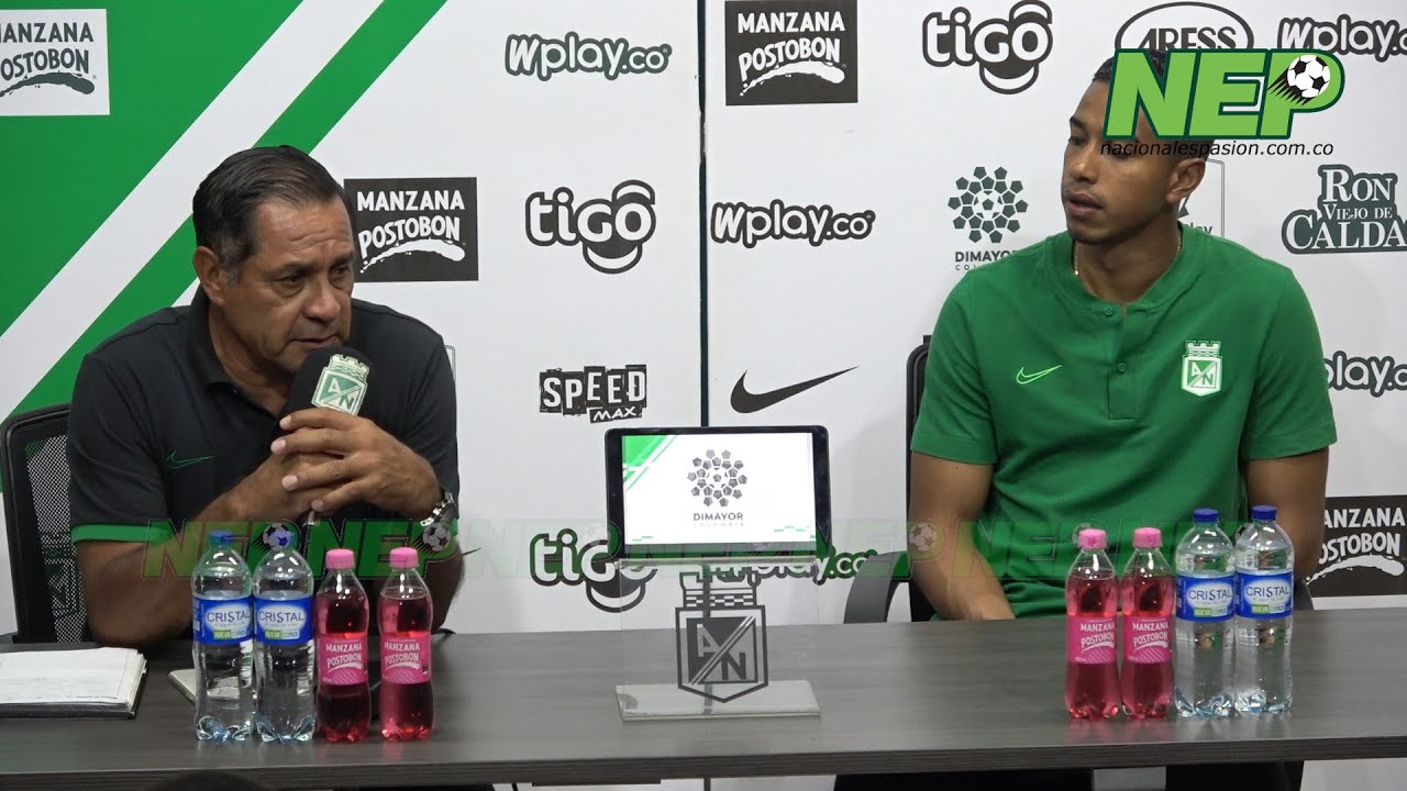 El AT Pompilio Páez y José Cuadrado, después del 1 - 1 frente al Dim ...