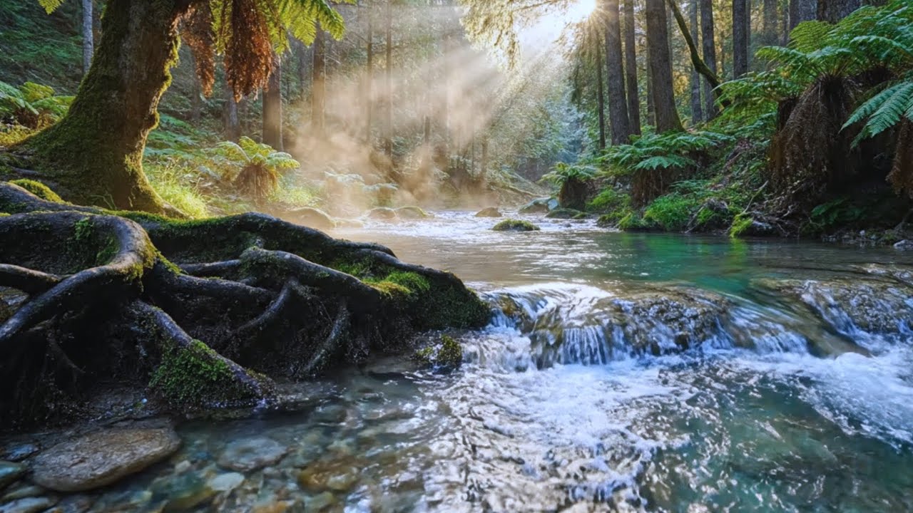 River Water Sounds with Birds Singing Naturally | Calm Outdoor ...