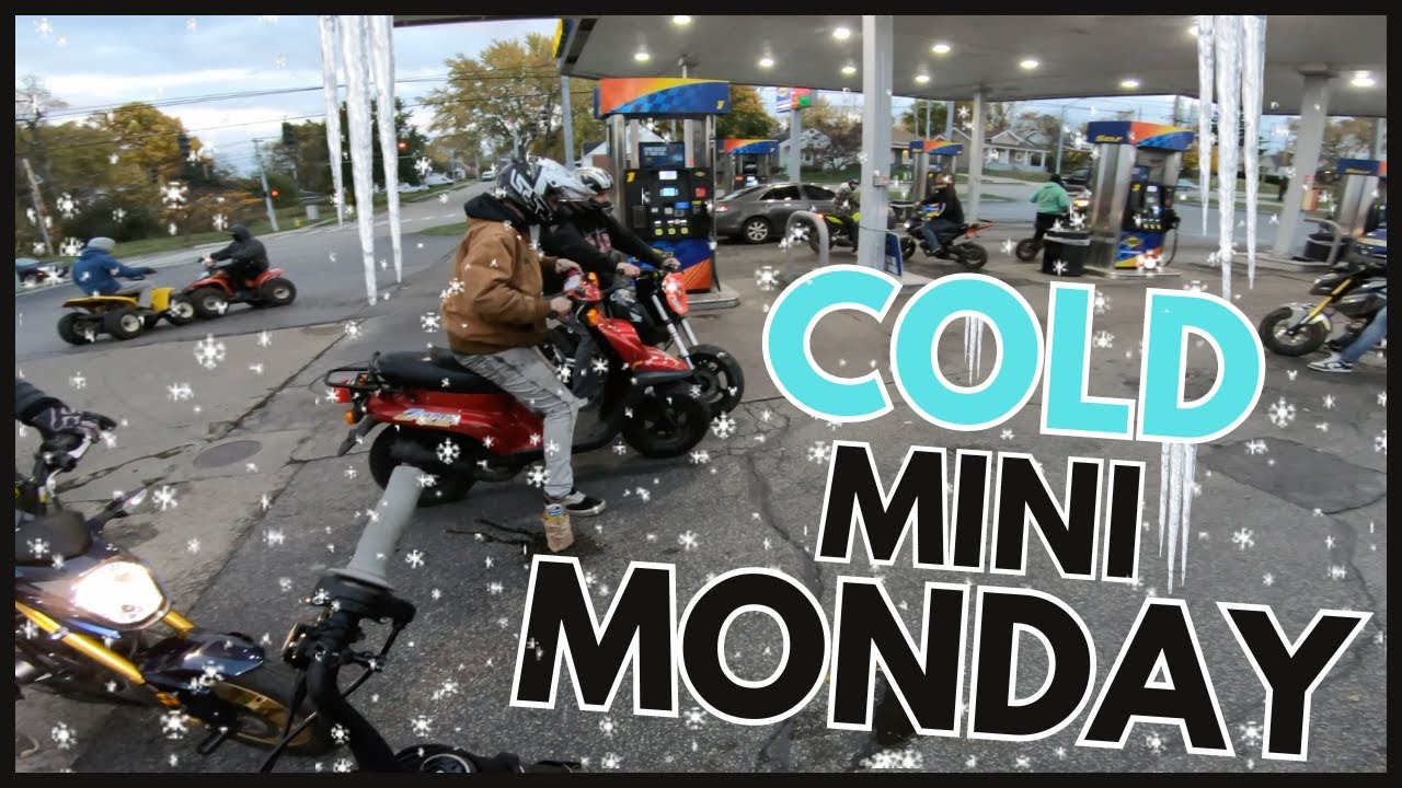 COLD Mini Monday! Mini Bikes Everywhere - YouTube