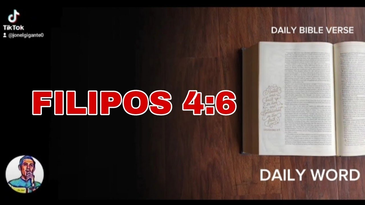#GODFIRST #TEAMJESUS #JEDIDIAHSONG #DAILYBIBLEVERSE FILIPOS 4:6 - YouTube