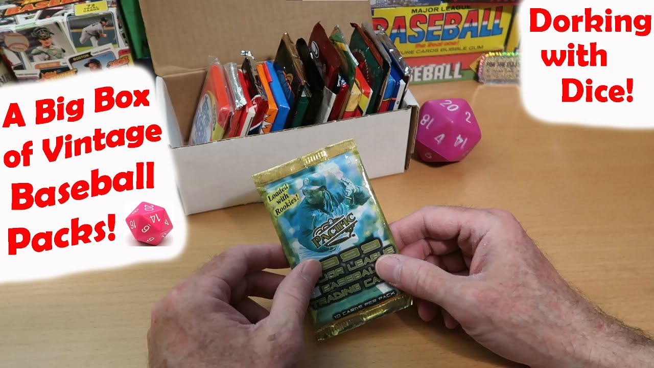 Vintage Baseball Packs! Dorking With Dice! - Youtube