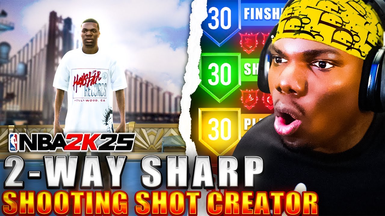 I Made THE BEST CHEESIEST 2WAY SHARP REBIRTH BUILD on NBA 2K25! THIS ...