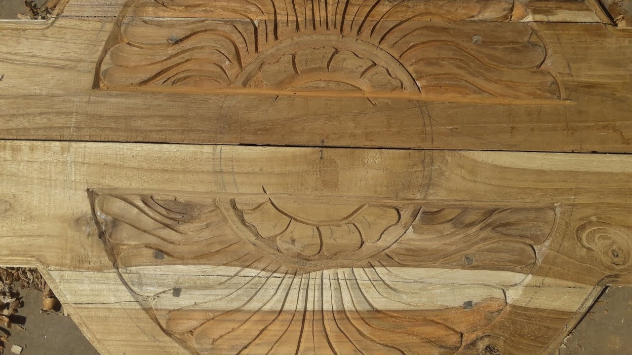 double door round palla #som wood carving #woodworking #ukiranpintu ...