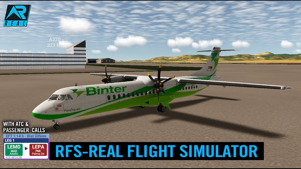 RFS - Real Flight Simulator -Madrid(LEMD) to Palma (LEPA) ATR 72-600 ...