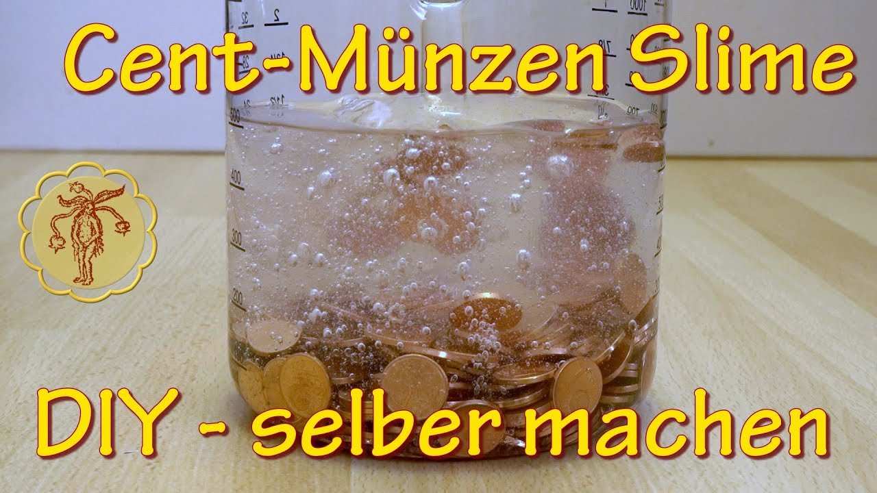 Slime: 1-Cent Münzen Slime - selber machen - DIY - YouTube