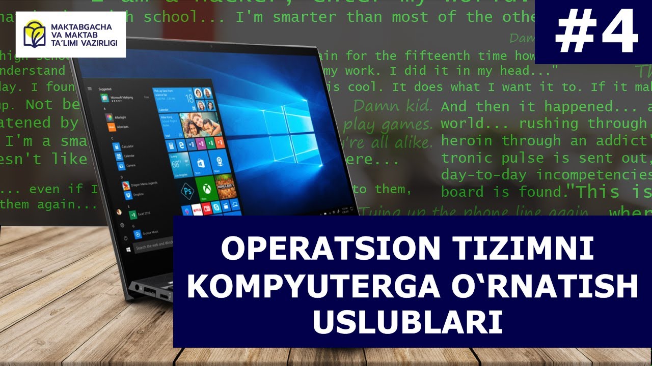 Operatsion tizimlar. 4- dars. Operatsion tizimni kompyuterga o'rnatish ...