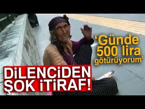 Dilenciden Şok İtiraf: “Günde 500 Lira Götürüyorum”