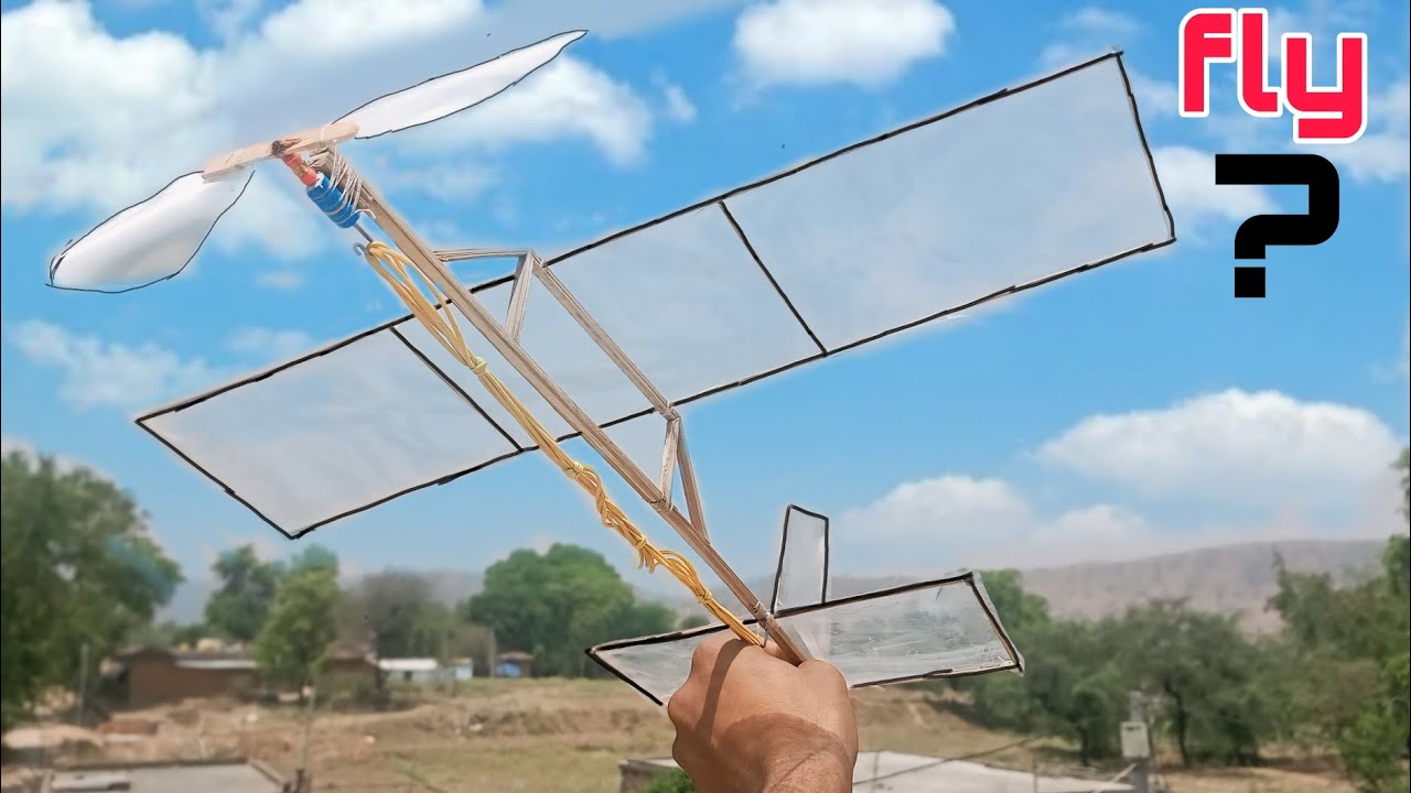 Making rubber power plane. क्या ये प्लेन उड़ेगा?? #crackerrdx #plane ...