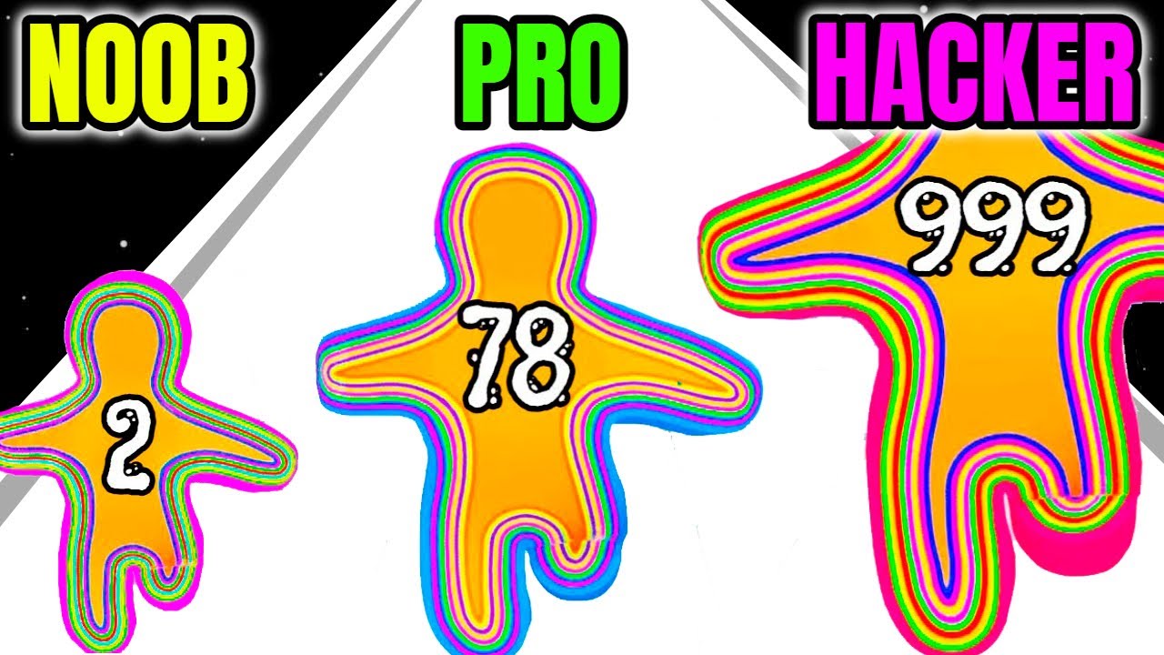 NOOB vs PRO vs HACKER - Stackman Run 3D - YouTube