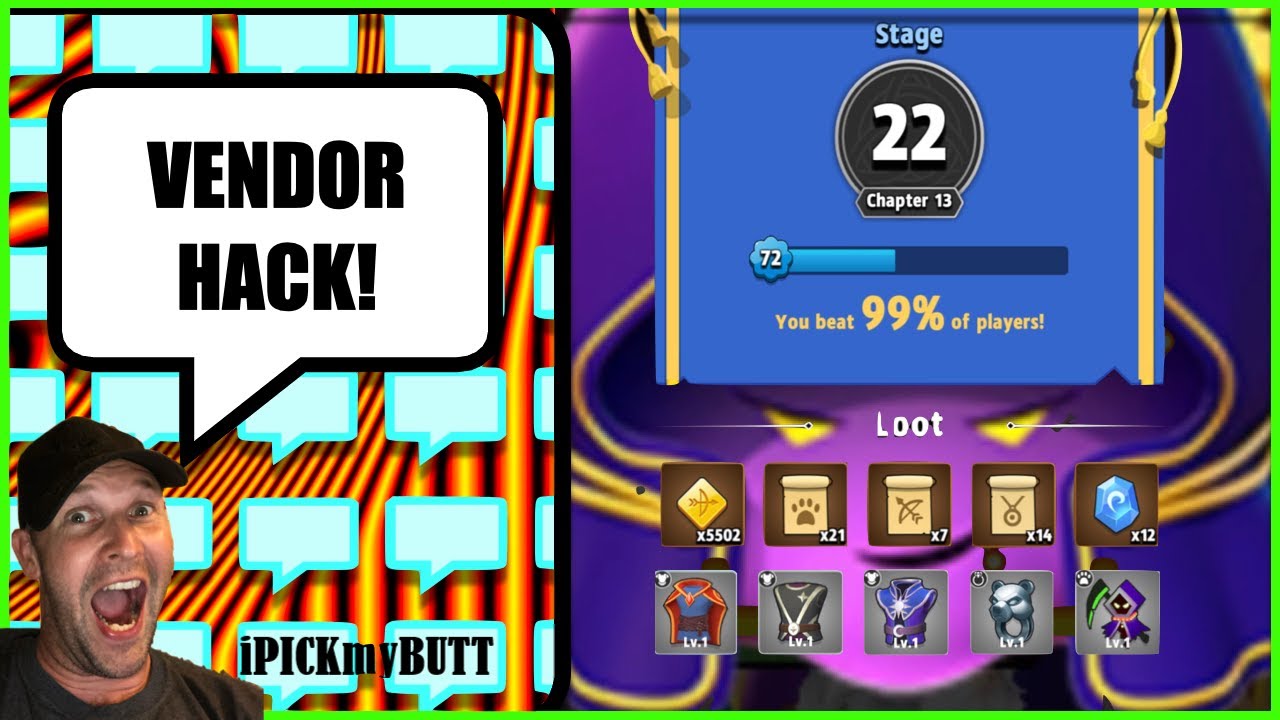 Archero Hack - UNLIMITED MYSTERIOUS VENDOR! - YouTube