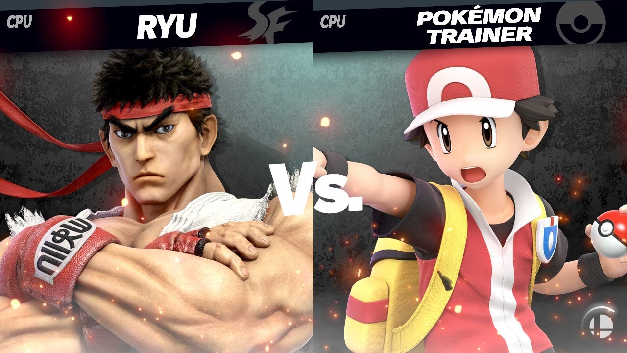 1-on-1: Ryu vs. Pokemon Trainer (red) - YouTube