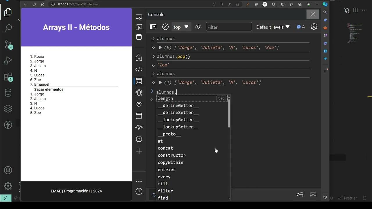 Clase 09 - Arrays Parte II - YouTube