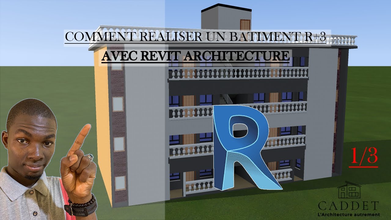 PROJET COMPLET DE A à Z BATIMENT R+3 AVEC REVIT ARCHITECTURE : DEBUTANT ...