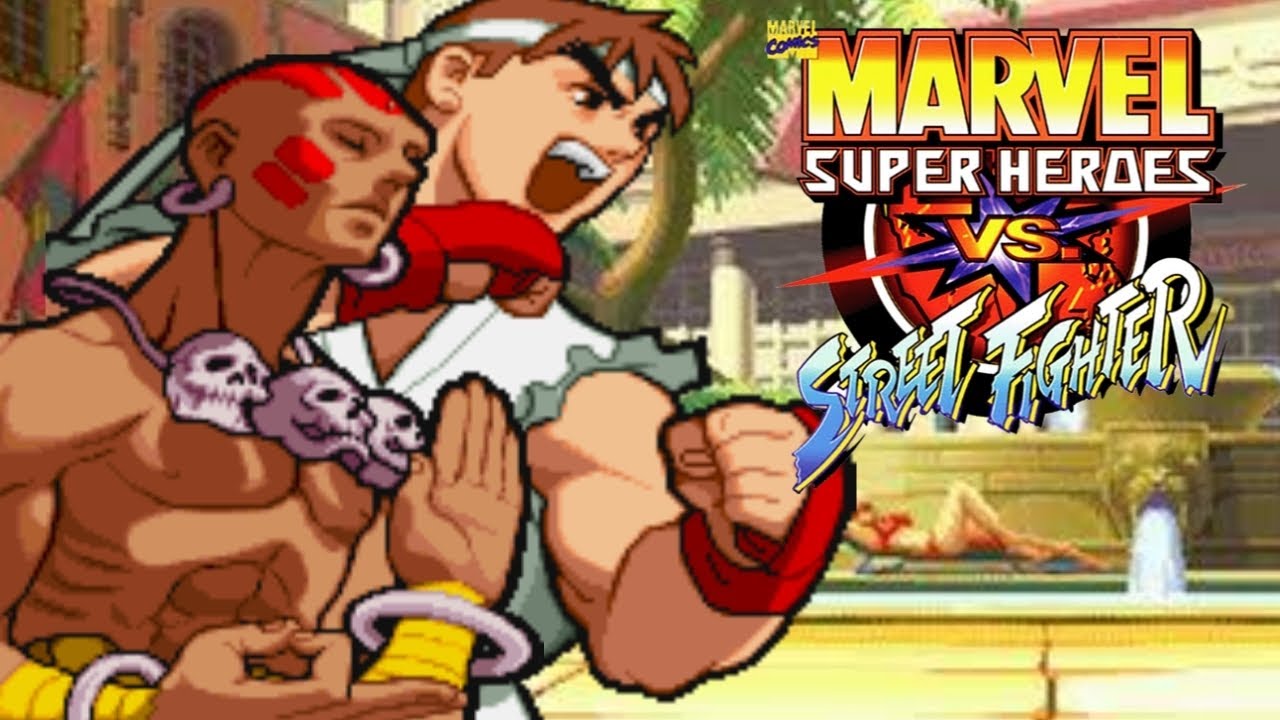 Marvel Super Heroes Vs Street Fighter - Ryu & Dhalsim - YouTube