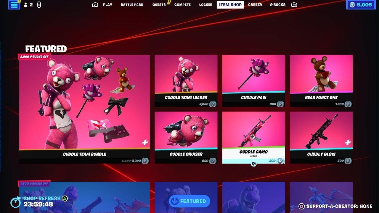 Fortnite September 4 Item shop - YouTube