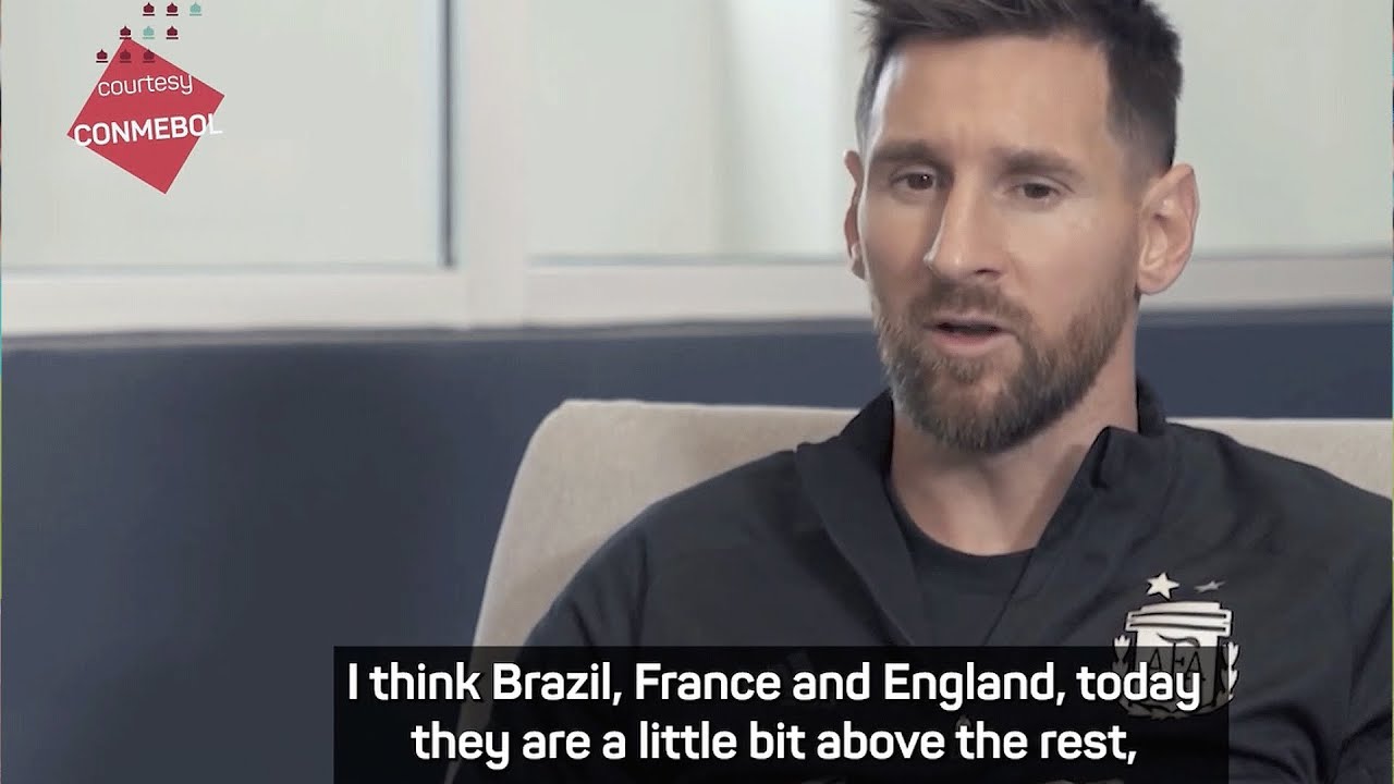 Lionel Messi says England among his World Cup favourites - YouTube